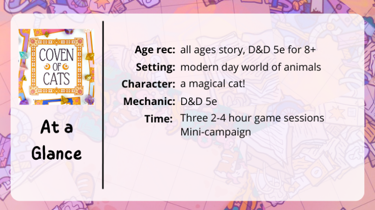 Review: Coven of Cats, a D&D 5e compatible TTRPG adventure – TTRPGkids